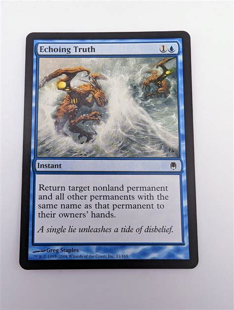 Magic The Gathering Echoing Truth Darksteel Mtg Ebay