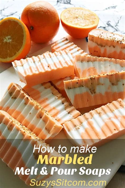 How To Make Marbled Melt And Pour Soaps Homemade Soap Recipes Easy