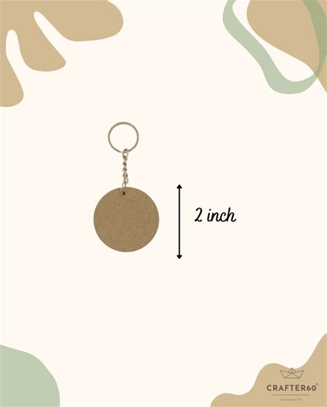 Premium Diy Mdf Keychains For Personalization
