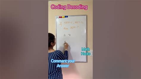 Coding Decoding Maths Mathematics Explore Challenge Shorts