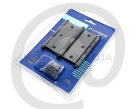 Dobradiça Media 3 12 X 3 Canel Reto Blister 3pc