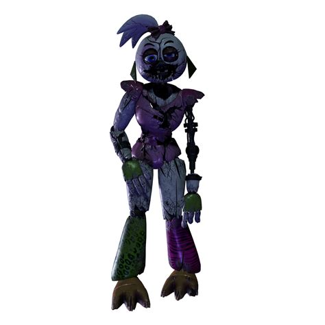 Shattered Chica Render By Firebear101 On Deviantart