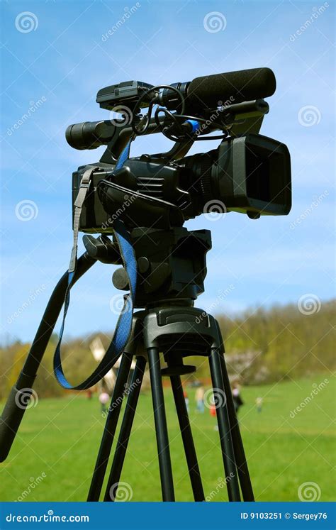 Hdv Camera Stock Image Image Of Occupation Microphone 9103251