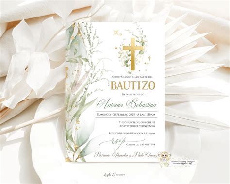 Invitaciones De Bautizo Dubai