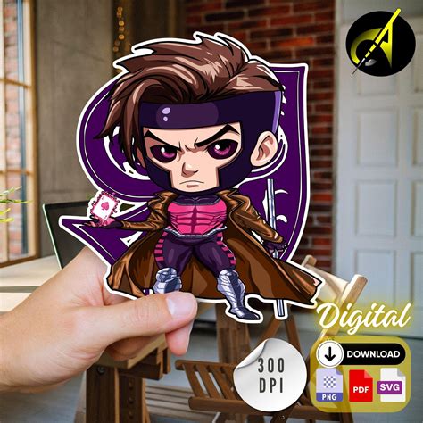 Gambit Chibi How To Draw Gambit Master The Art Of Sketching The X Men