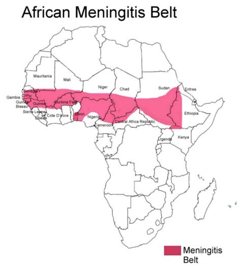 Nigeria Meningitis Belt Map Paul Smith