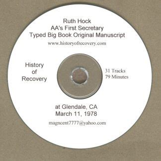 Ruth Hock She Typed Alcoholics Anonymous Big Books Original Manuscripts