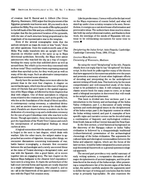 Jonathan Mark Kenoyer Deciphering The Indus Script Pdf Maya Civilization Writing