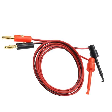 4mm Banana Plug To Electric Hook Clip Test Cable For Test Leads Wire