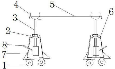 一种多功能电力放线架的制作方法2