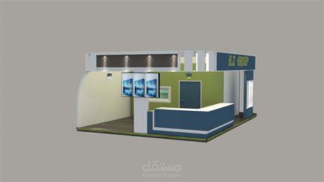 تصميم كشك معرض Exhibition Booth 3d Model مستقل