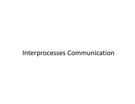 Interprocess Communicationpdf Email Internet