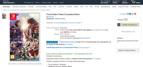 Fire Emblem Fates Complete Edition For Nintendo Switch Briefly Listed