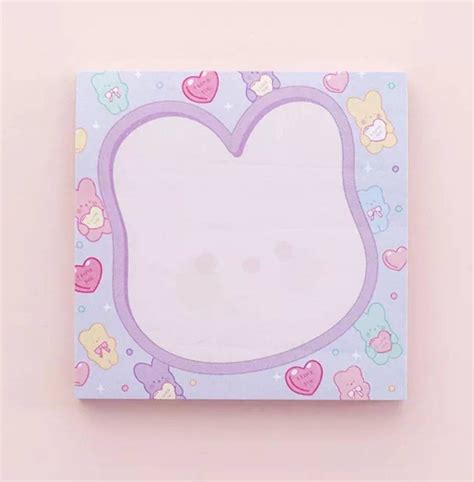 Cute Notepad Kawaii Notepad Cute Notepads Etsy
