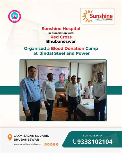 Giving The T Of Life Sunshine Hospital Bhubaneswar