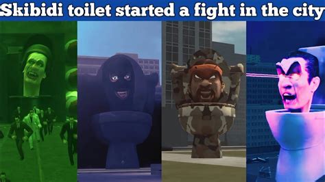 Skibidi Toilet Started A Fight In The City Skibidi Toilet Youtube