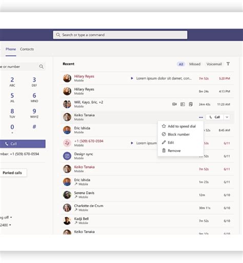 Microsoft Teams Calling Onecomm
