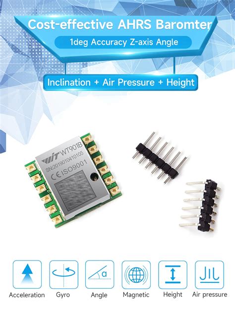Wt901b Ahrs Mpu9250 10 Axis Barometertilt Sensor Accegyroangle