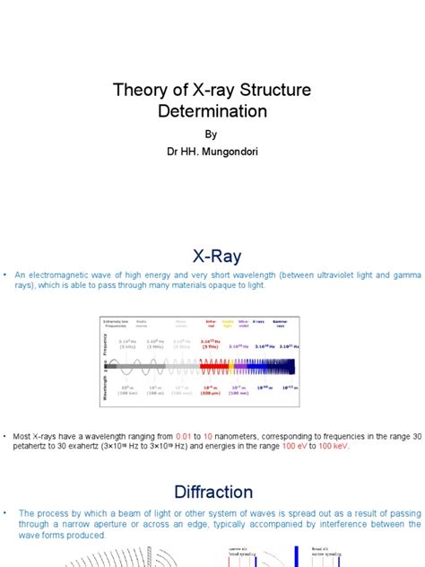 Theory Of X Ray Structure Determination Pdf X Ray Crystallography