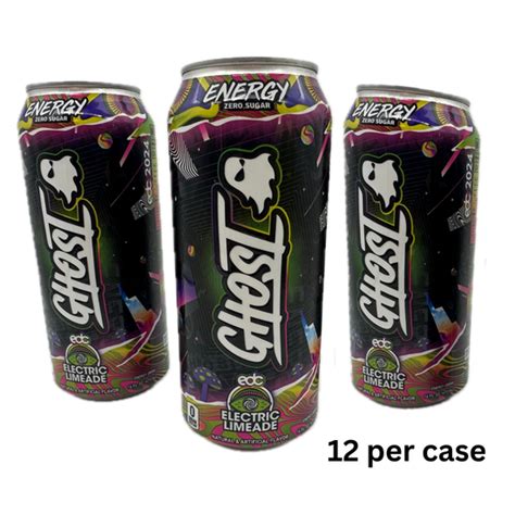 Ghost Energy Drink Edc Electric Limeade 16oz 12ct Blair Candy Company