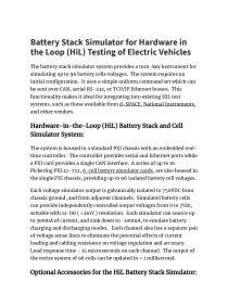 Vehicle Systems Integration Designs Hardware In The Loop Sim