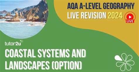 Coastal Systems And Landscapes Option Aqa A Level Geography Live Revision Livestreams Tutor2u
