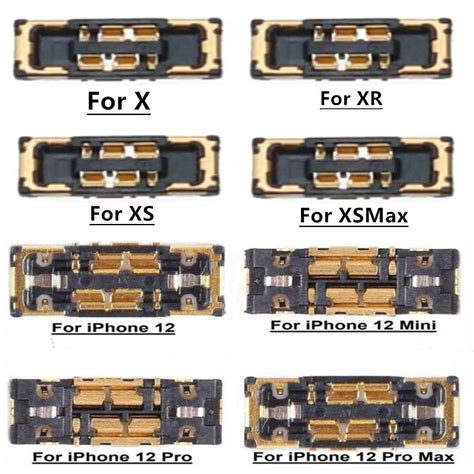 Pcs Battery Fpc For Iph Plus X Xs Xr Pro Max S Connector Port On Board Battery