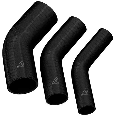 45 Degree Fuel And Oil Lined Classic Wrap Silicone Elbow Hoses Uk