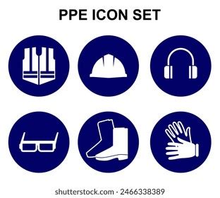Ppe Required Caution Sign Personal Protective Stock Vector Royalty
