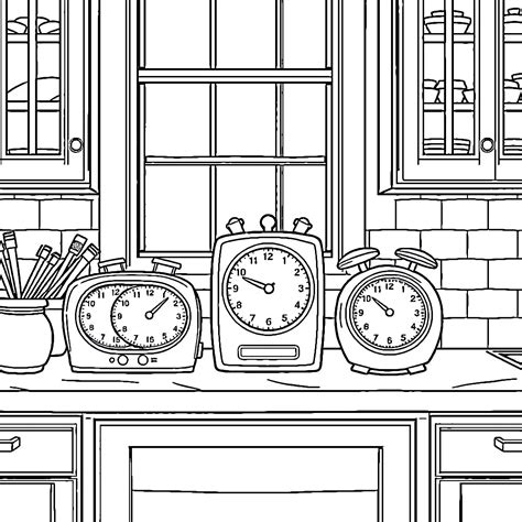Best Timer Coloring Pages Free Printable Pdf