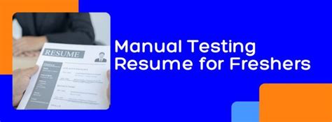 Manual Testing Resume For Freshers Format Sample Skills