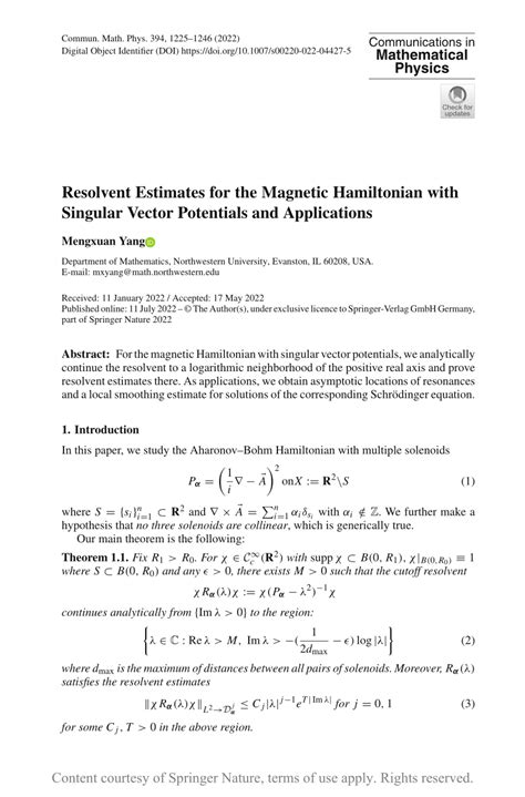 Resolvent Estimates For The Magnetic Hamiltonian With Singular Vector Potentials And