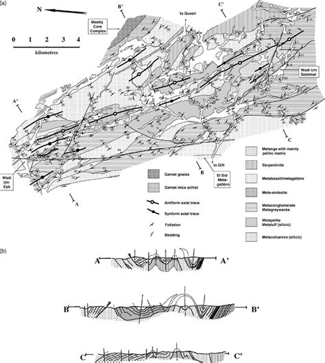 A Geological Map Of The Um Esh Um Seleimat Area Showing The Download Scientific Diagram