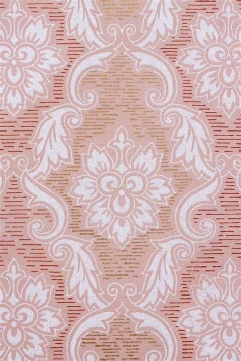 Picture Of Old Wallpapers With Leafs And Flowers Stock Illustration