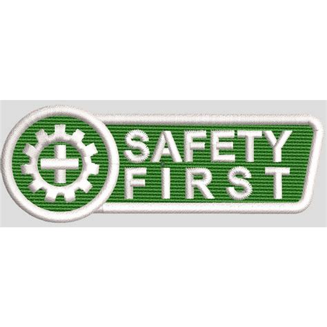 Safety First Embroidered Patch 1 Shopee Malaysia