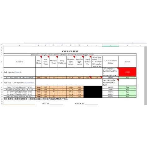 Life Excel Table X Automatic Calculation Of Capacitor Discharge