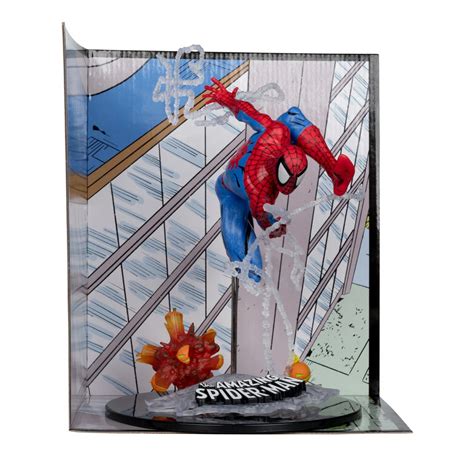 Marvel Spider Man Amazing Spider Man 302 1 10 Scale Posed Figure With Scene