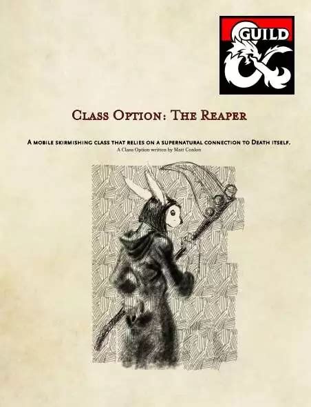 Class Option The Reaper Dungeon Masters Guild Drivethrurpg