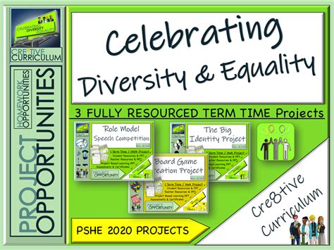 Celebrating Diversity And Equality Projects Teaching Resources