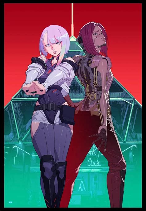 赛博朋克：边缘行者 吉成曜一周年纪念绘 花瓣网