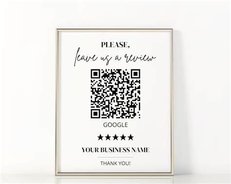 Editable Leave Us A Review Template Social Media Qr Code Sign Template Social Media Sign