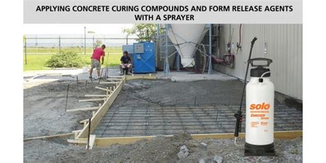 Applying Concrete Curing Compounds And Form Release Agents With A