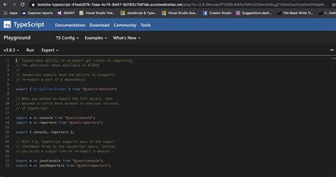 Playground Links In Examples And Whats New · Issue 524 · Microsofttypescript Website · Github