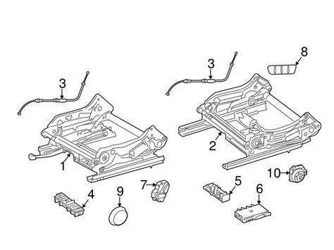 Genuine Mercedes 2059057903 Power Seat Switch Left Mercedes 2048708910