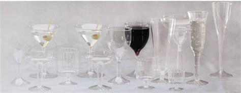 Plastic Stemware And Stemless Glasses Party At Lewis Elegant Party