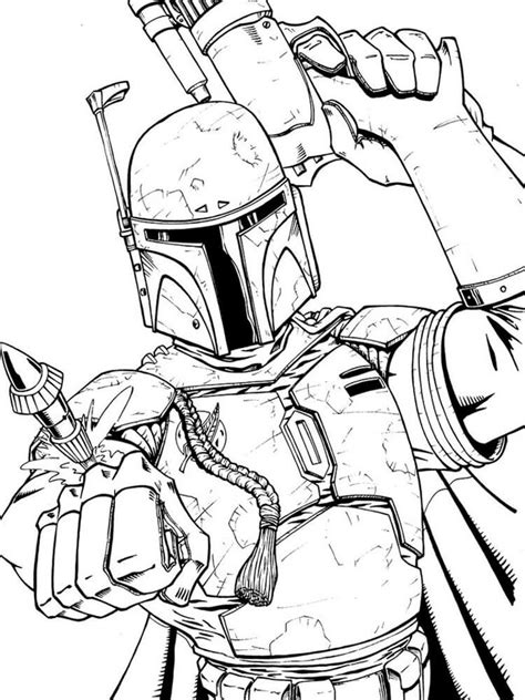 36 Coloring Pages Boba Fett Pictures