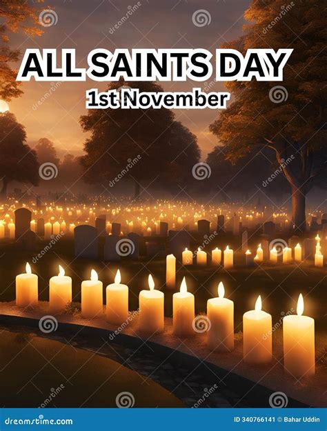 All Saints Day Celebration With Vibrant Decorations Spiritual Symbols