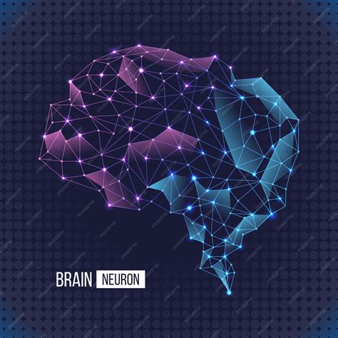 Premium Vector Brain Neuron Polygon Concept