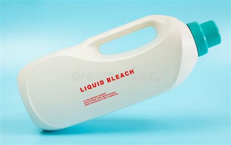 Liquid Bleach A Chlorine Based Solution For Whitening And Stock Image