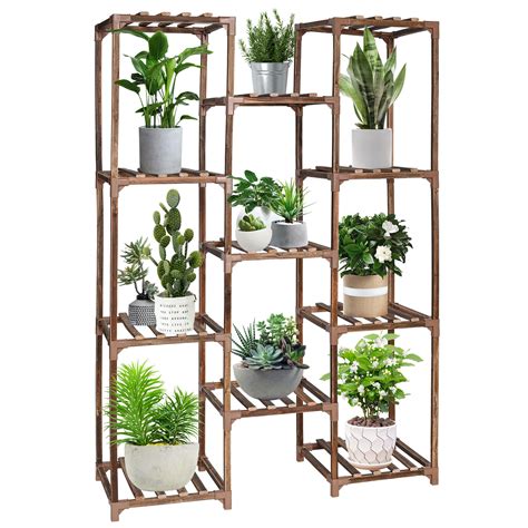 Porte Fleurs En Bois étagère Pour Plantes Dintérieur Et Dextérieur